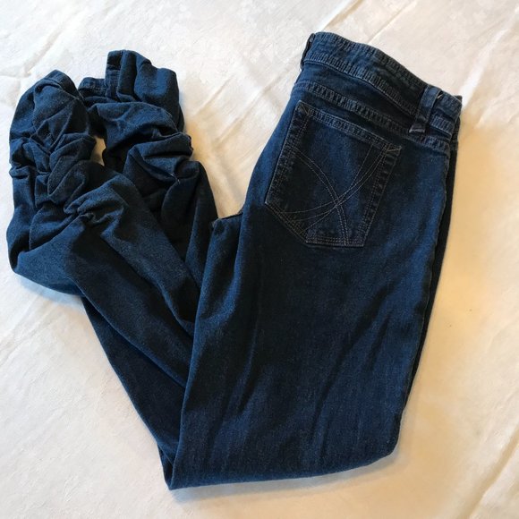 No Boundaries | Jeans | Dark Denim Ruched Leg Jeans | Poshmark
